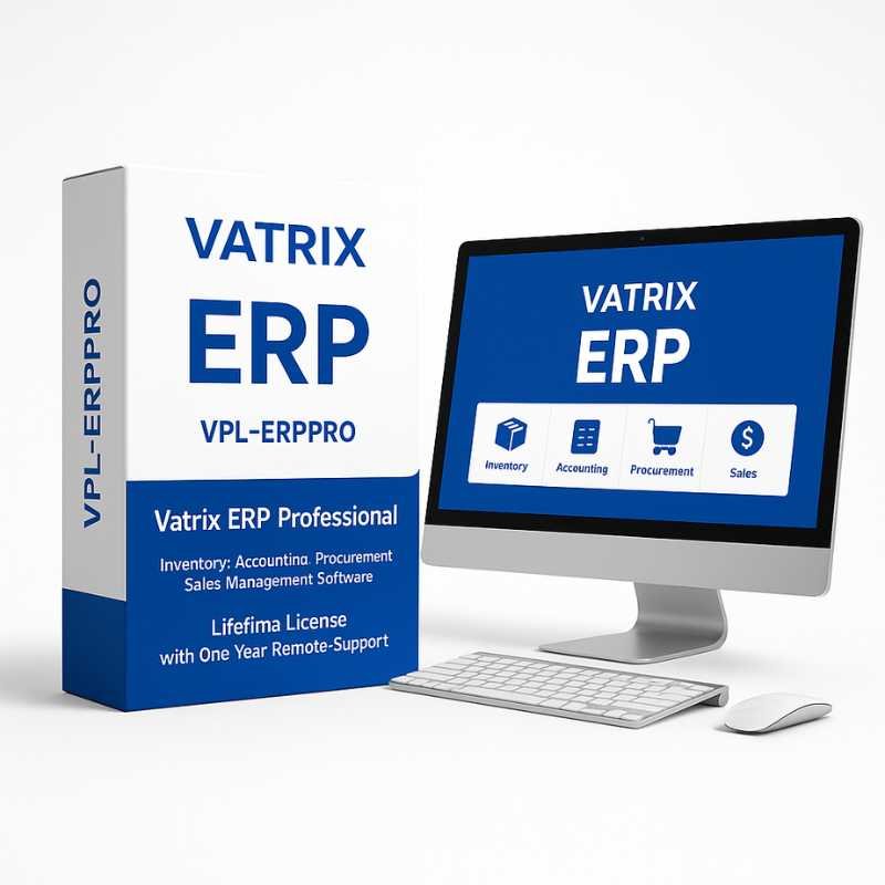 Vatrix ERP Professional Accounting & Inventory Management software Lifetime License - Bada Souq