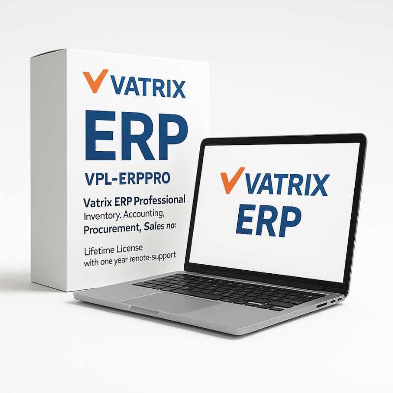 Vatrix ERP Professional Accounting & Inventory Management software Lifetime License - Bada Souq