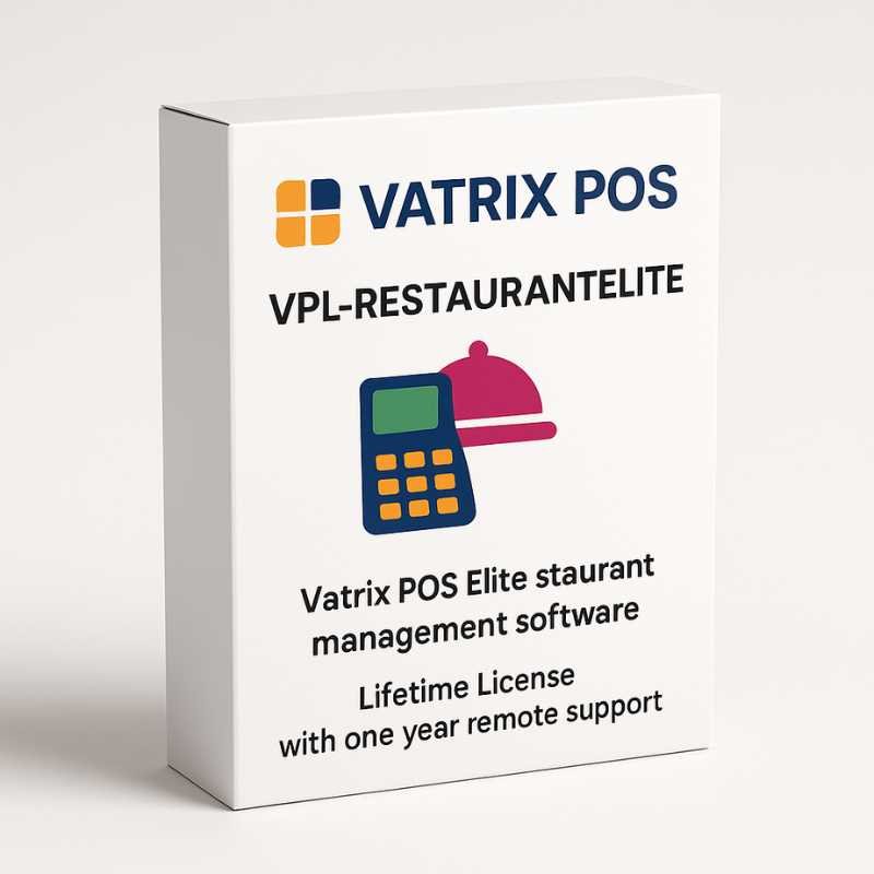 Vatrix POS Elite Restaurant management software Lifetime License - Bada Souq